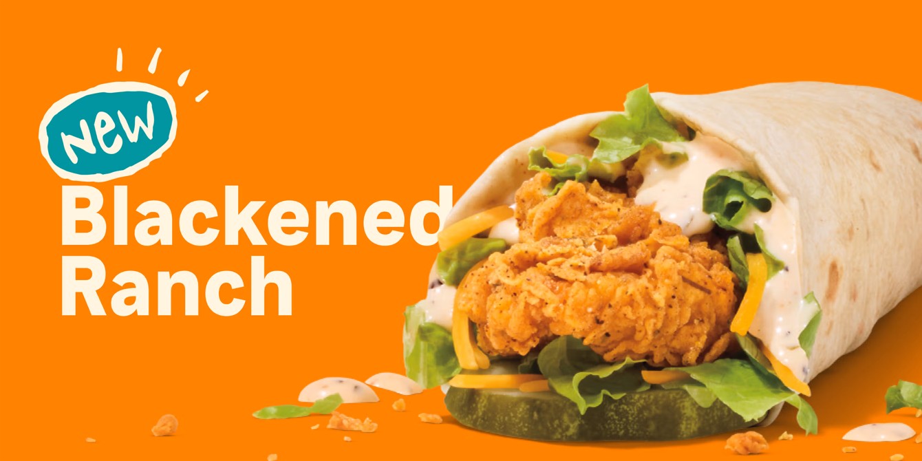 Spicy Food News: Popeyes Adds Blackened Ranch Snack Wrap, Cholula ...